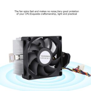 12V CPU Cooling Fan, Extruded Aluminum Heatsink CPU Cooler Hydraulic Bearing 2200RPM High Speed 7015 Silent Fan for AMD