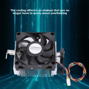 12V CPU Cooling Fan, Extruded Aluminum Heatsink CPU Cooler Hydraulic Bearing 2200RPM High Speed 7015 Silent Fan for AMD