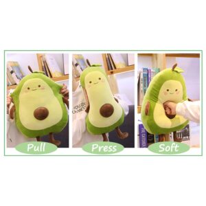 EHOTONG Avocado Plush Food Pillow Cute Funny Fruit Throw Pillows Stuffed Toy, 25.6"