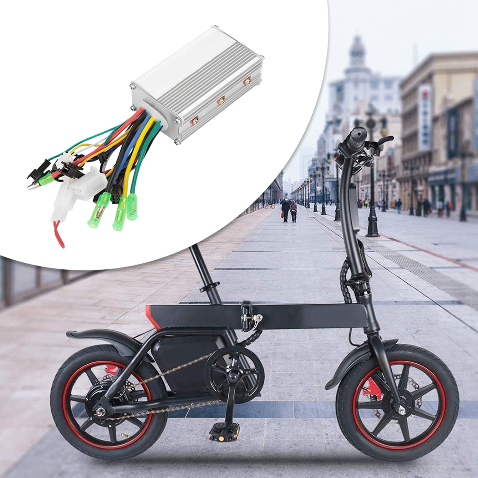 EBike Speed Controller,36V/48V 350W Electric Motor Controller Brushless Motor Speed Controller for Electric Bicycle Scooter brushless Controller