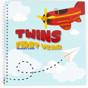 twins' first-year chronicle: celebrate a year of precious moments | beautiful baby keepsake journal with stickers, family tree, letters from parents, and more