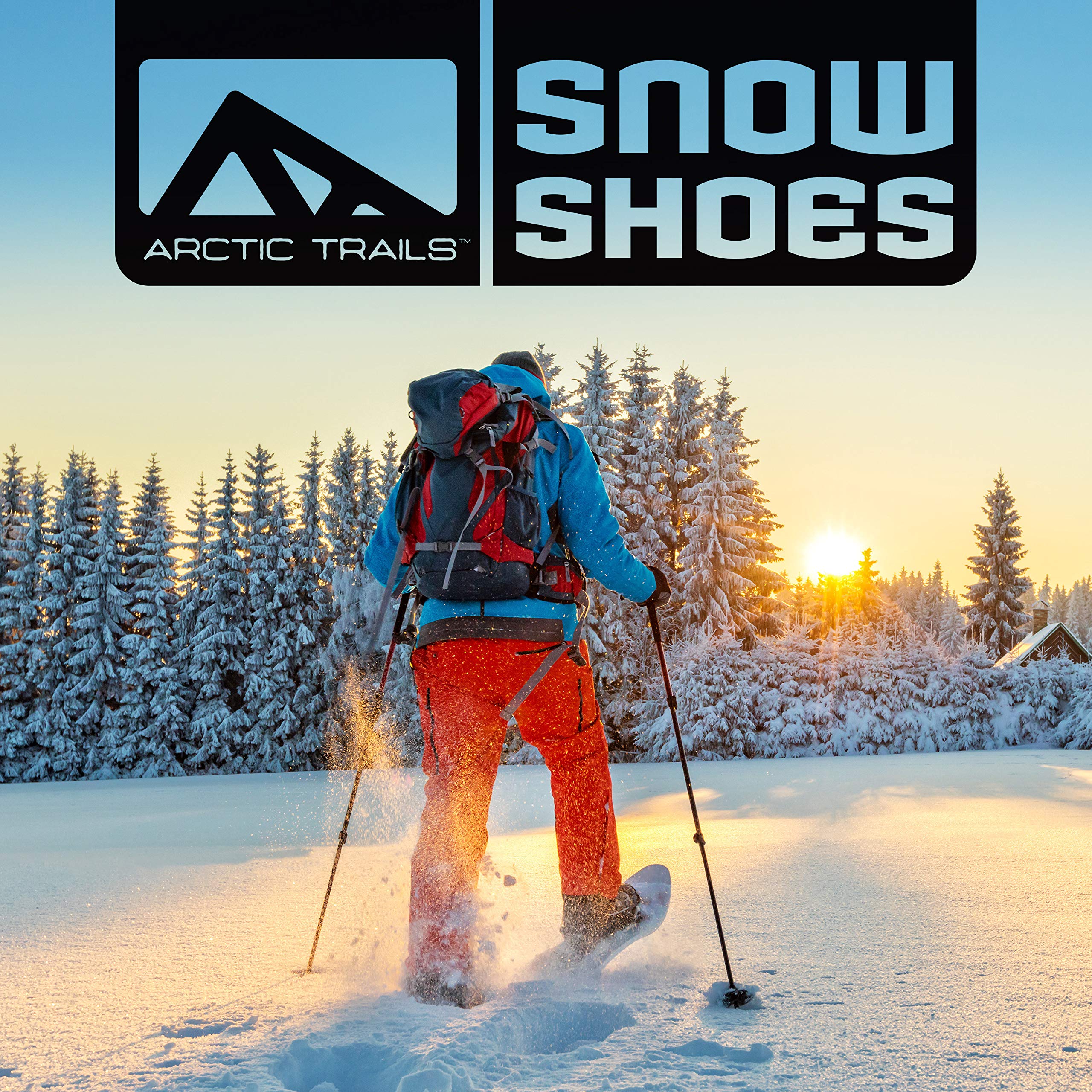 Franklin Sports Snowshoes for Men and Women - Lightweight Aluminum Snowshoes for Adults - Easy to Use Adjustable Snowshoes - Carry Bag Included - 36"