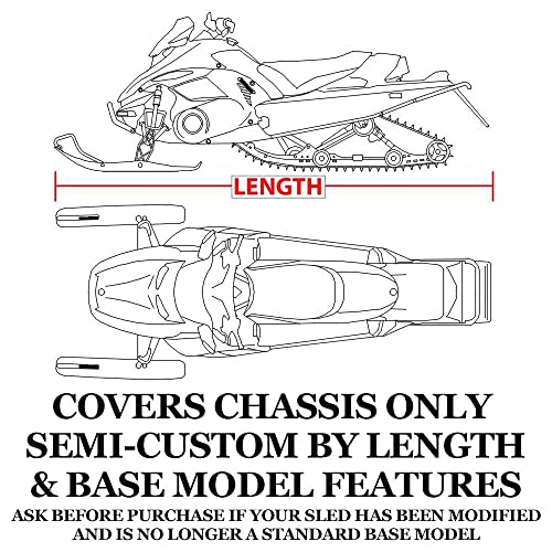 300 Denier Snowmobile Sled Cover Compatible for Arctic Cat Riot X 8000 ES 146model Years 2020-2020. for trailering and Storage.