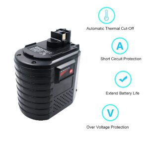 HeShunChang Battery 24V 3Ah Replace for Bosch BAT019 BAT020 BAT021 2607335082 2607335083 2607335097 2607335098 2607335163 2607335190 2607335192