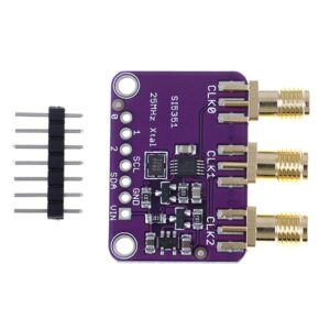 hiletgo si5351a i2c 25mhz i2c high frequency signal generator breakout board square wave frequency generator signal generator 8khz to 160mhz 3-5vdc