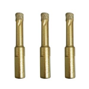 jashtool diamond drill bits 3 pcs 8mm 5/16 inch ceramic diamond hole saw set with wax insert cooling for ceramic tile porcelain marble granite stone rock glass