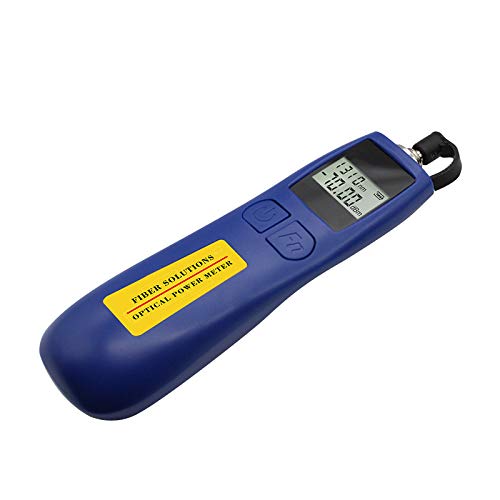 QIIRUN Optical Power Meter -70~+10 dBm Fiber Light Meter for Testing 6 Calibrated Wavelengths, 68g Light Weighted