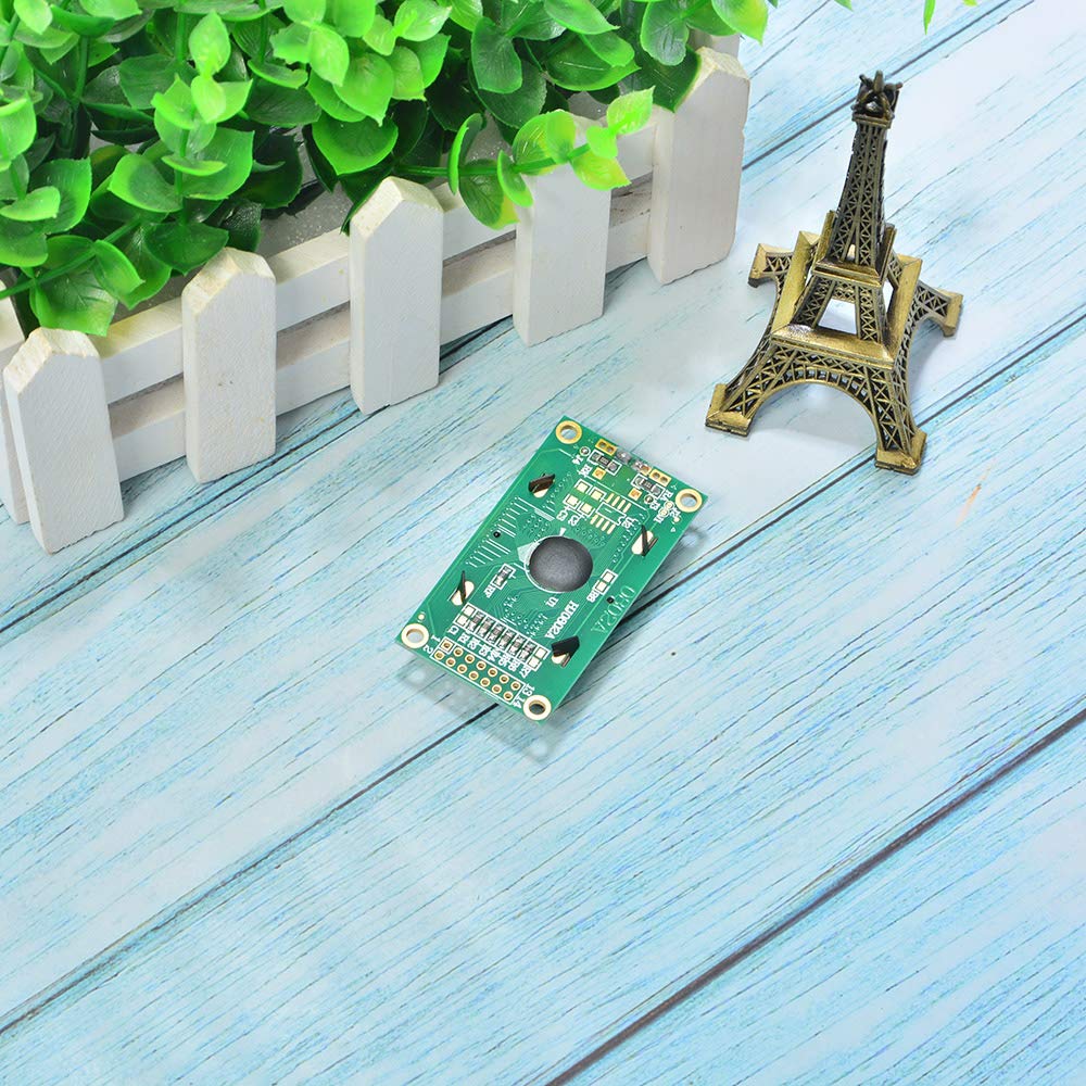 Comimark 2Pcs Blue 0802 LCD 8x2 Character LCD Display Module 5V LCM for Arduino Raspberry