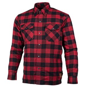 cortech bender flannel shirt with ce armor for motorcycle riding