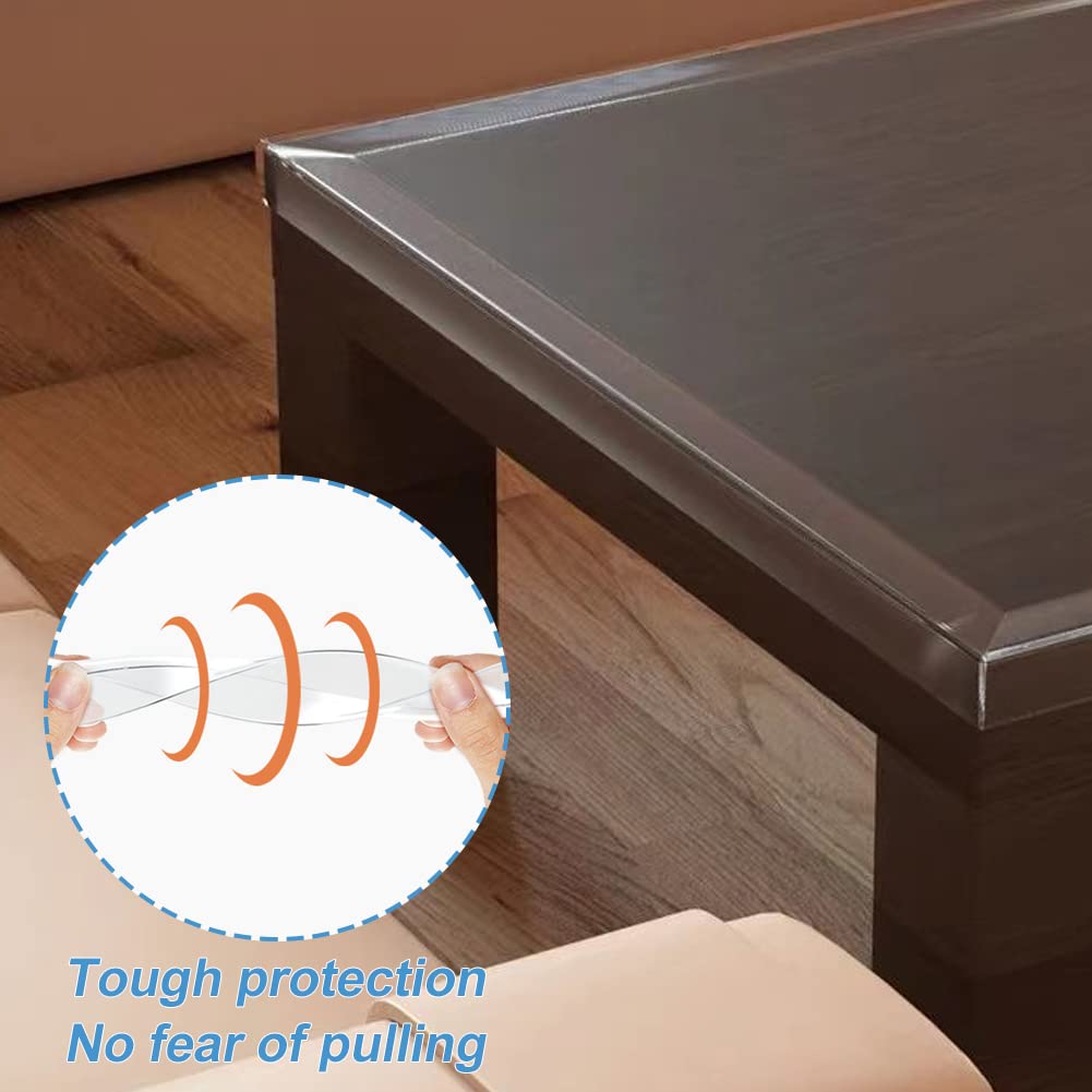 DEARLIVES Baby Proofing, 20ft(6m) Clear Edge Protector for Baby Soft Furniture Bumpers Childproof Corner Guards Edge Protector Strip with Strong Adhesive for Walls Tables Cabinets, Desk Edge Cushion