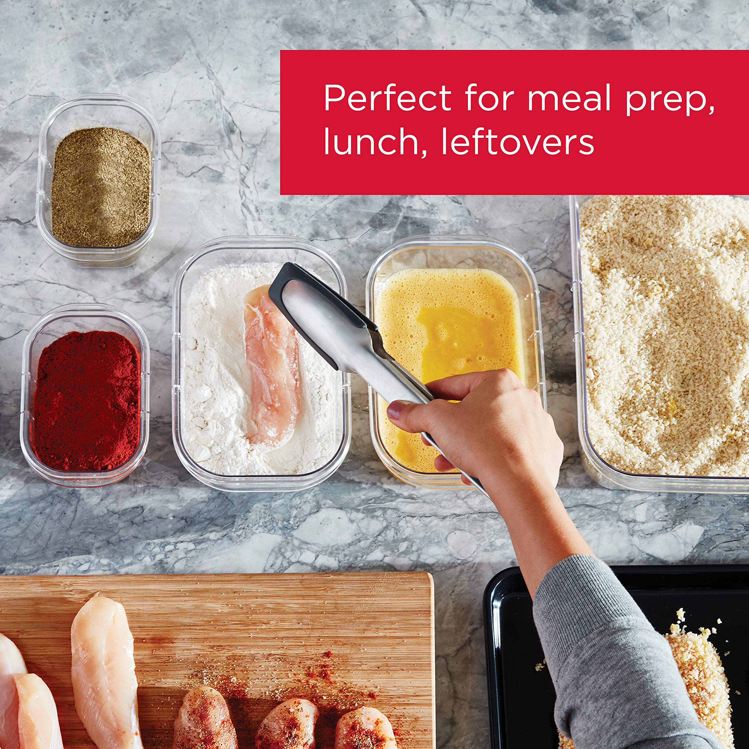 Rubbermaid Brilliance BPA Free Food Storage Containers with Lids