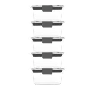 Rubbermaid Brilliance BPA Free Food Storage Containers with Lids