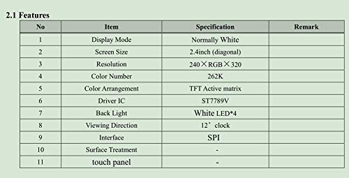 SANZAMELIN 2.8 inch 240 * 320 TN TFT LCD Screen Display with ST7789V Driver IC LCD Module