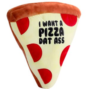 Seymour Butz Plush Pizza - Funny Stuffed Animal Valentine for Girlfriend, Boyfriend, Husband or Wife