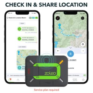 ZOLEO Satellite Communicator – Two-Way Global SMS Text Messenger & Email, Emergency SOS Alerting, Check-in & GPS Location – Android iOS Smartphone Accessory