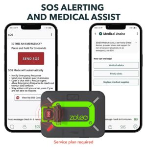 ZOLEO Satellite Communicator – Two-Way Global SMS Text Messenger & Email, Emergency SOS Alerting, Check-in & GPS Location – Android iOS Smartphone Accessory