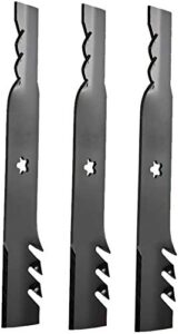 oregon 3 pack 95-088 gator mulcher blade fits husqvarna 112078 573953001 42" ez