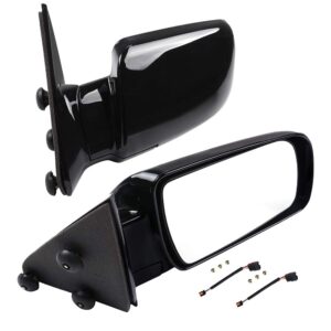 scitoo side view mirrors a pair of mirrors fit compatible with 1988-1999 for chevy c1500 c2500 c3500 for chevy k1500 k2500 k3500 1995-2000 for chevy tahoe manual folding 15036360