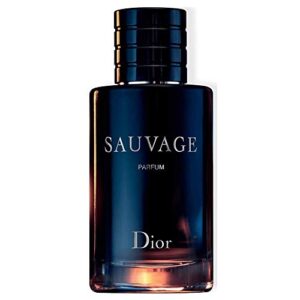 dior sauvage parfum spray for men 2.0 ounces, clear