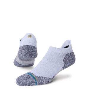 stance run tab st socks (small, white)