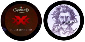 razorock xxx italian shaving soap bundle with mudder focker soap for men i artisan made, tallow based soap for wet shaving i rich, creamy lather and classic italian barbershop scent (2 items)