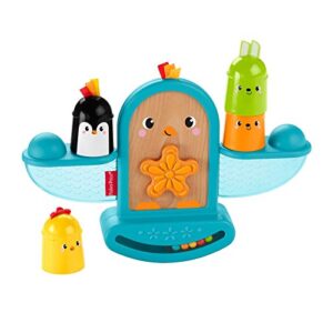 fisher-price stack and rattle birdie, stacking toy with rattle beads for babies ages 6 months & up