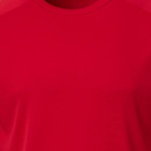 Rawlings Men's Crew Neck Tech Tee Shirt Series, Scarlet Red, X-Large