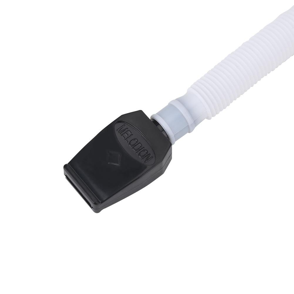 22.4 Inch Length Plastic Melodica Tube Long Flexible Melodica Tube with a Black Melodica Mouthpiece Performance Accessory