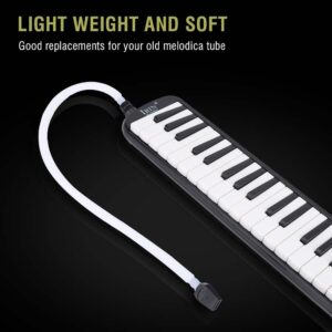 22.4 Inch Length Plastic Melodica Tube Long Flexible Melodica Tube with a Black Melodica Mouthpiece Performance Accessory