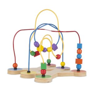 Melissa & Doug Classic Bead Maze - Wooden Educational Toy - Wooden Bead Maze Toy For Toddlers Ages 3+