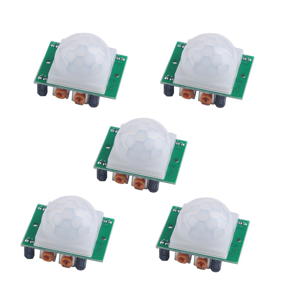 Geekstory HC-SR501 PIR Infrared Sensor Body Infrared Motion Module for Arduino Raspberry Pi(Pack of 5pcs)