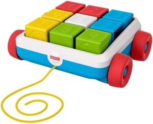 fisher-price pull-along activity blocks, toy wagon for babies