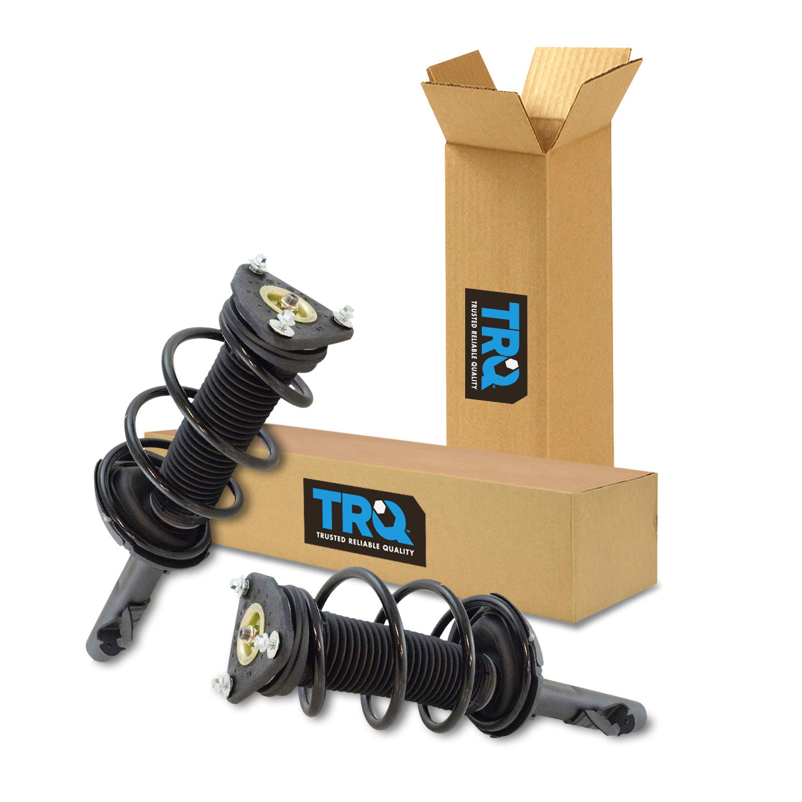 TRQ Front Strut & Coil Spring Assembly Set Driver & Passenger Sides Compatible with 13-19 Ford Escape