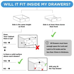 Norjews Child Safety Adhesive Magnetic Cabinet Locks (20 Locks and 3 Keys), Easy Install in Seconds, No Screws or Drilling, Invisible Baby Proof Locks for Cabinets and Drawers