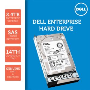 Dell 401-ABHQ 2.4TB 10K SAS 2.5-Inch PowerEdge Enterprise Hard Drive in 14G Tray Bundle with Compatily Screwdriver Compatible with R940XA R840 R440 R640 R6415 R740 R740XD R7415 R7425 R940