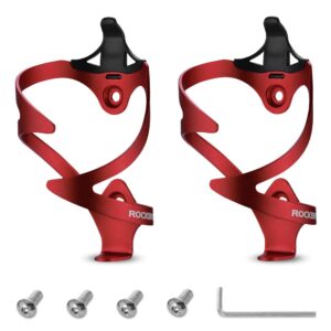 rockbros bike water bottle cages bicycle water bottle holder lightweight aluminum alloy bike bottle bracket for road and mountain bike-2pack