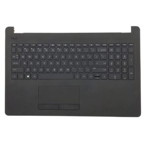 replacement for hp 15t-br000 15t-bs 15z-bw 15-bs 15-bw 15g-br 15g-bx 15-bs020wm 15.6" laptop upper case palmrest keyboard touchpad assembly part 925008-001 ap204000e00