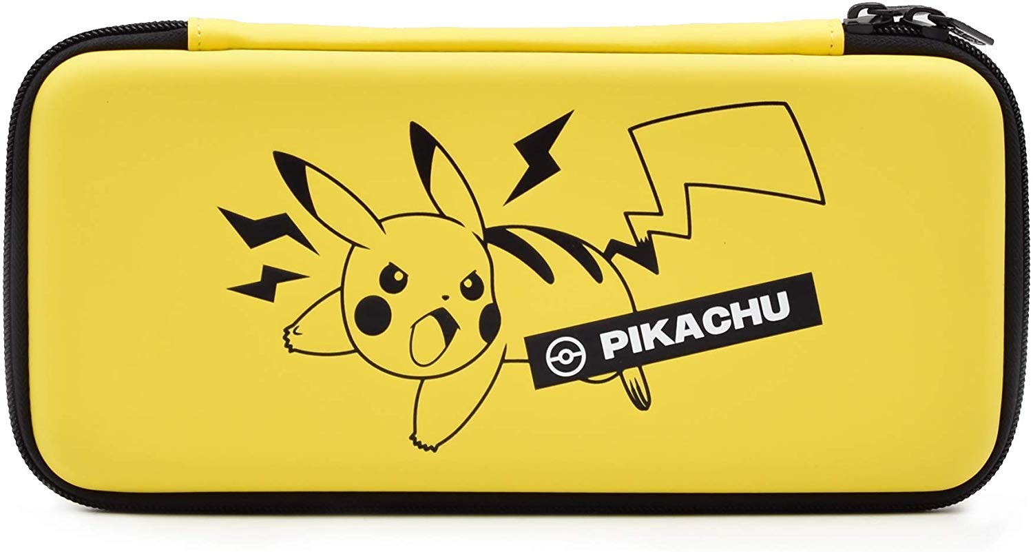 Hori Pikachu Emboss Case - Officially Licensed By Nintendo & Pokemon - Nintendo Switch