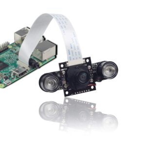 Arducam Day-Night Vision for Raspberry Pi Camera, Automatic IR-Cut Switching All-Day Image All-Model Support, IR LED for Low Light and Night Vision, M12 Lens Interchangeable, OV5647 5MP 1080P