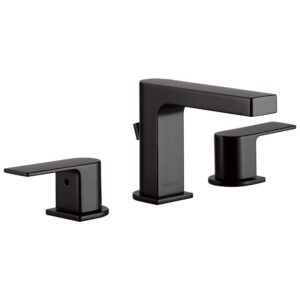 peerless p3519lf-bl xander two-handle lavatory faucet widespread, matte black