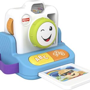 Fisher-Price Laugh & Learn Click & Learn Instant Camera, Early Role Play Toy with Music and Light for Baby and Toddlers 6-36 Months