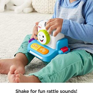 Fisher-Price Laugh & Learn Click & Learn Instant Camera, Early Role Play Toy with Music and Light for Baby and Toddlers 6-36 Months