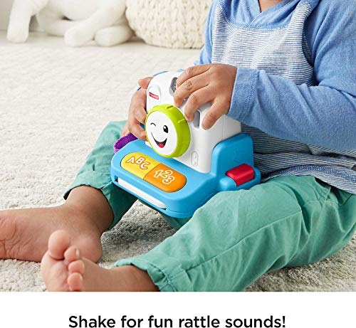 Fisher-Price Laugh & Learn Click & Learn Instant Camera, Early Role Play Toy with Music and Light for Baby and Toddlers 6-36 Months