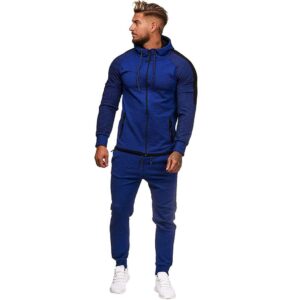 VEZAD Store Men's Full Zip Tracksuit Set Casual Jogging Athletic Sweat Suits