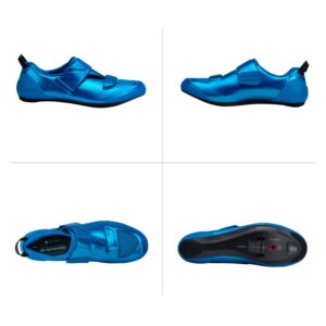 SHIMANO SH-TR901 Pro Triathlon Racing Shoe Dedicated to Speed and Efficiency, Blue, 46.5