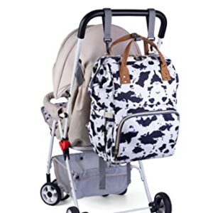 Starte Baby Diaper Backpack with Stroller Straps Large Capacity Baby Bags for Fashion Mommy Maternity Nappy Bag,Cow Grain