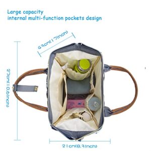 Starte Baby Diaper Backpack with Stroller Straps Large Capacity Baby Bags for Fashion Mommy Maternity Nappy Bag,Cow Grain