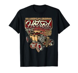 vintage hot rod speed and power shirt for men t-shirt