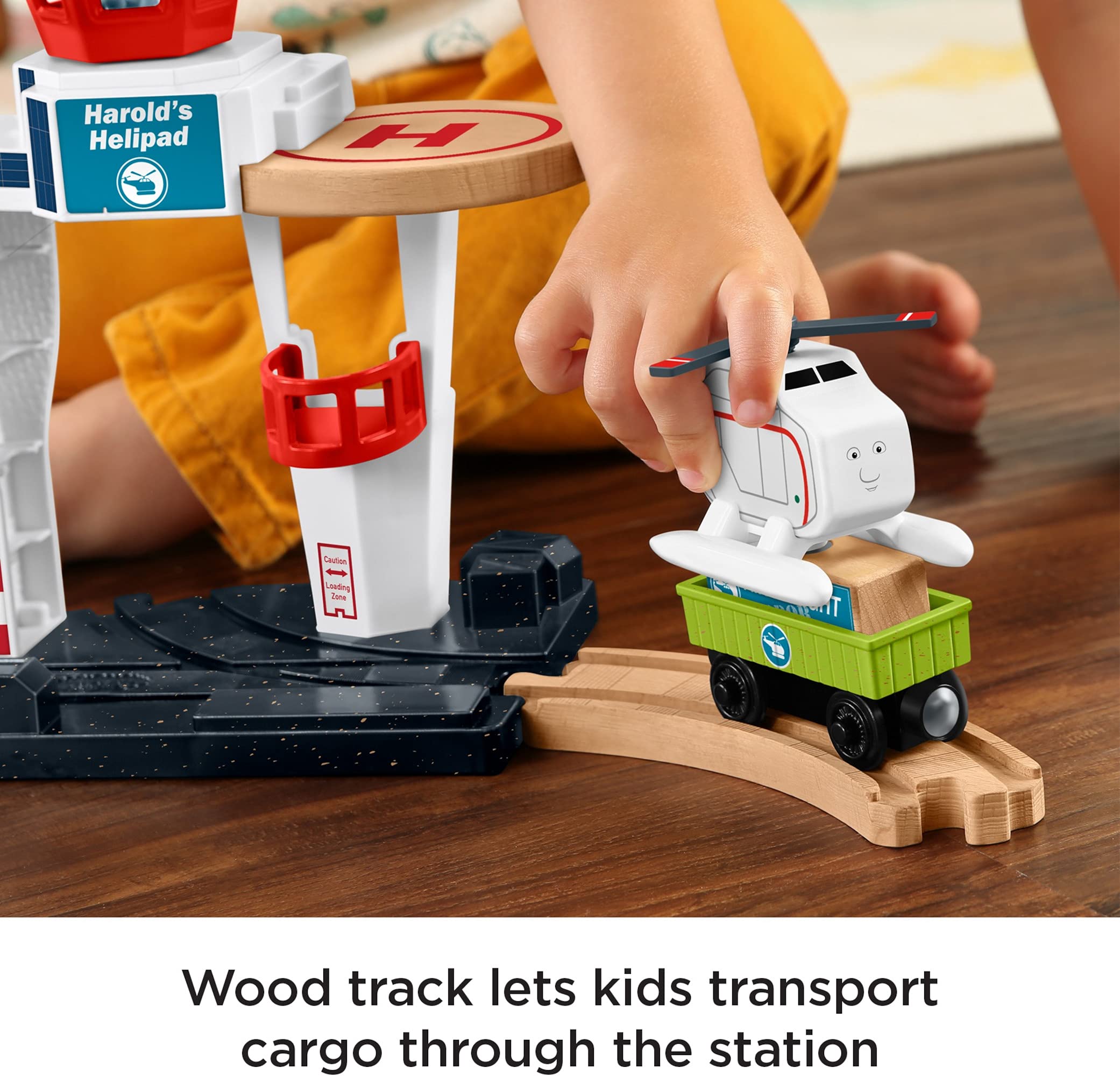 Thomas & Friends Wood Harold's Helipad Playset