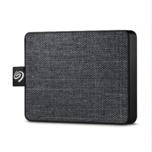 seagate one touch ssd 1tb external solid state drive portable – black, usb 3.0 for pc laptop and mac, 1yr mylio create, 2 months adobe cc photography (stje1000400)